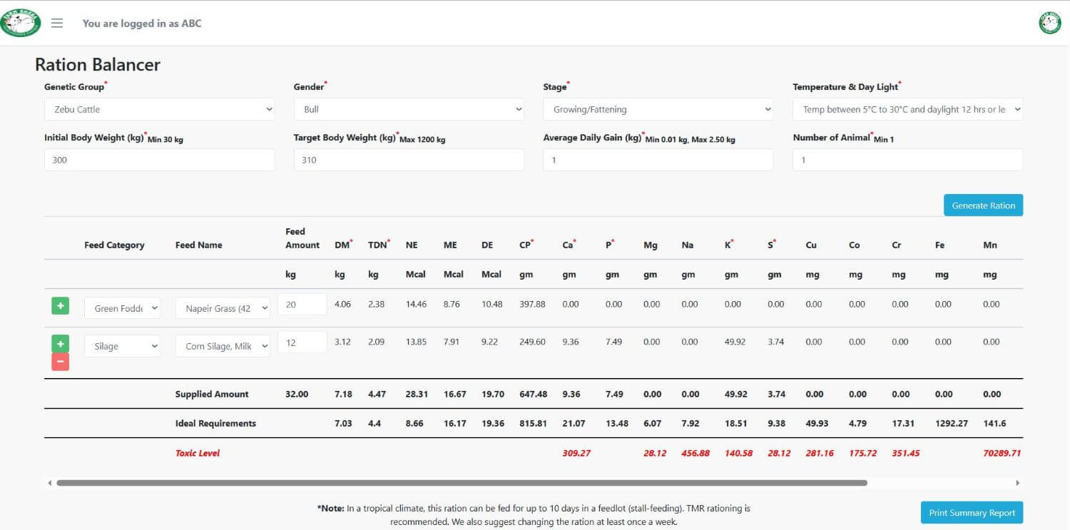 FarmSeba Ration Balancer for Cattle: Optimize Cattle Diet with ...